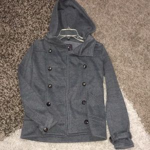 Forever 21 | Jackets & Coats | Heather Grey Pea Coat | Poshmark